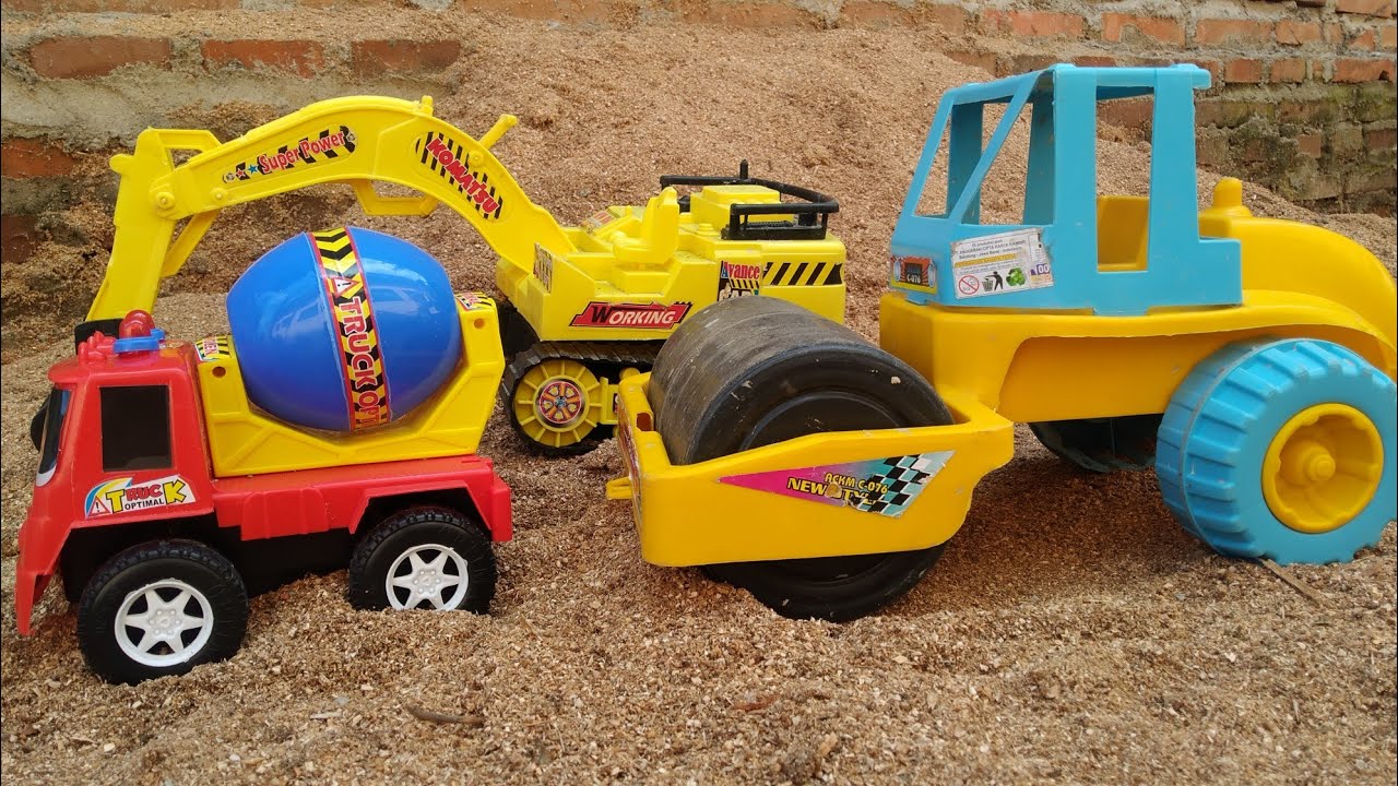 Belajar merakit mobil truk molen _ beko keruk _ mobil silinder _ truk ...