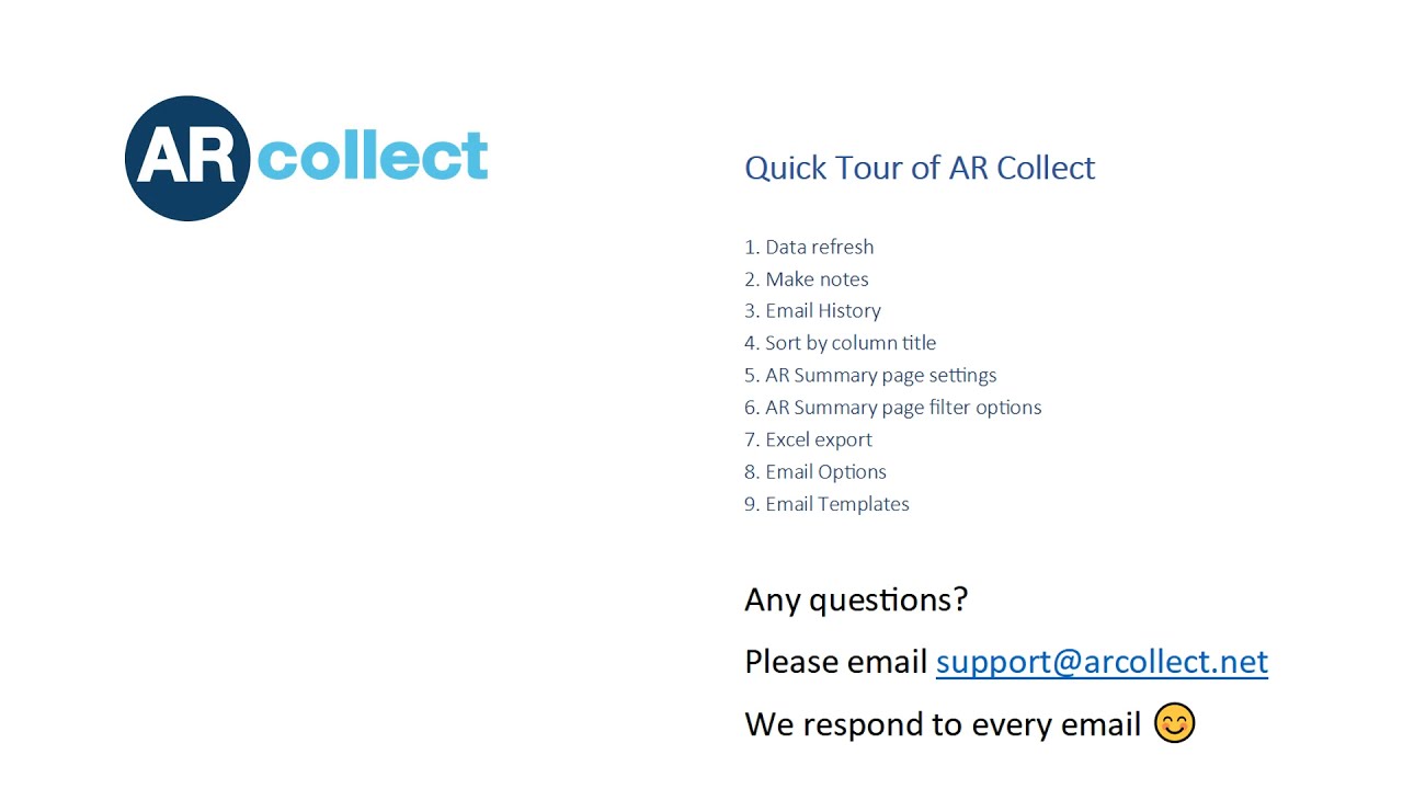Quick Tour of AR Collect for QuickBooks Receivables Management - YouTube