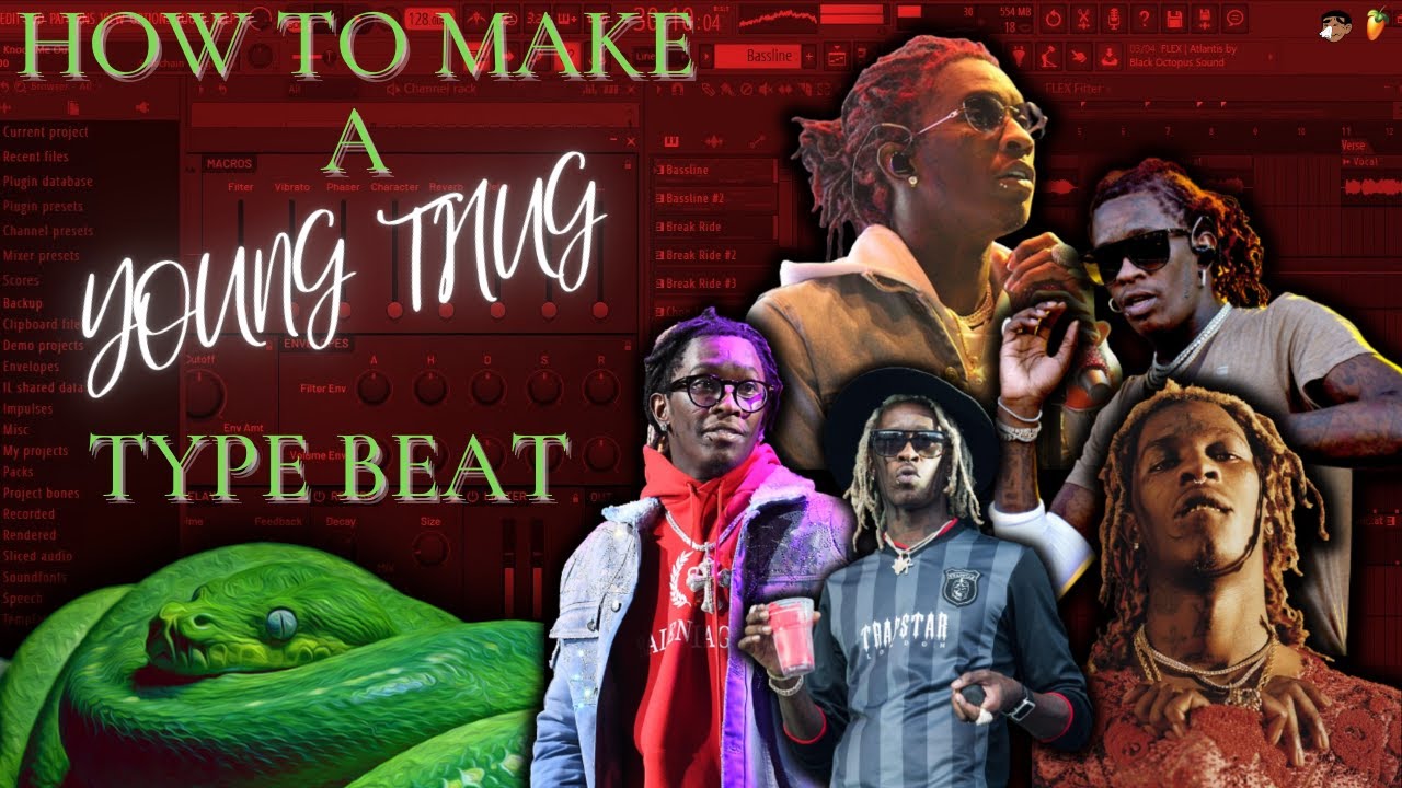 How to make a YOUNG THUG Type Beat - ATLANTA type beat Tutorial - YouTube