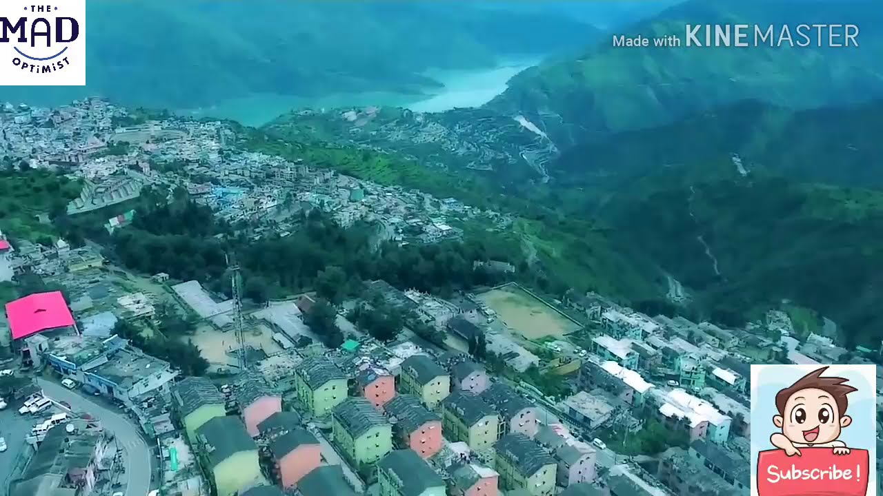Tehri Garhwal||💟 ||The Aerial View of Tehri Garhwal||UTTARAKHAND ...