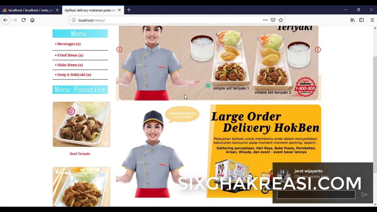 Aplikasi Delivery Makanan Resto Online Dengan PHP dan MySQL - YouTube