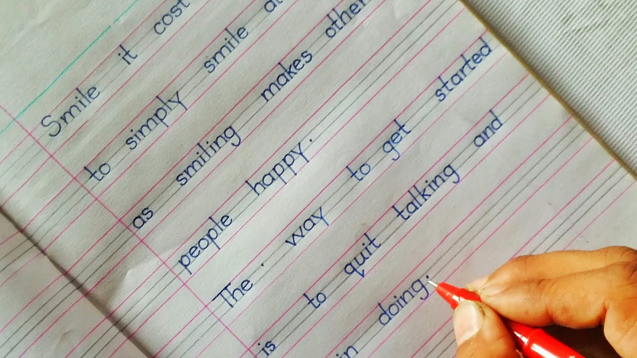 Natest Beautiful english handwriting calligraphy|| super printed ...