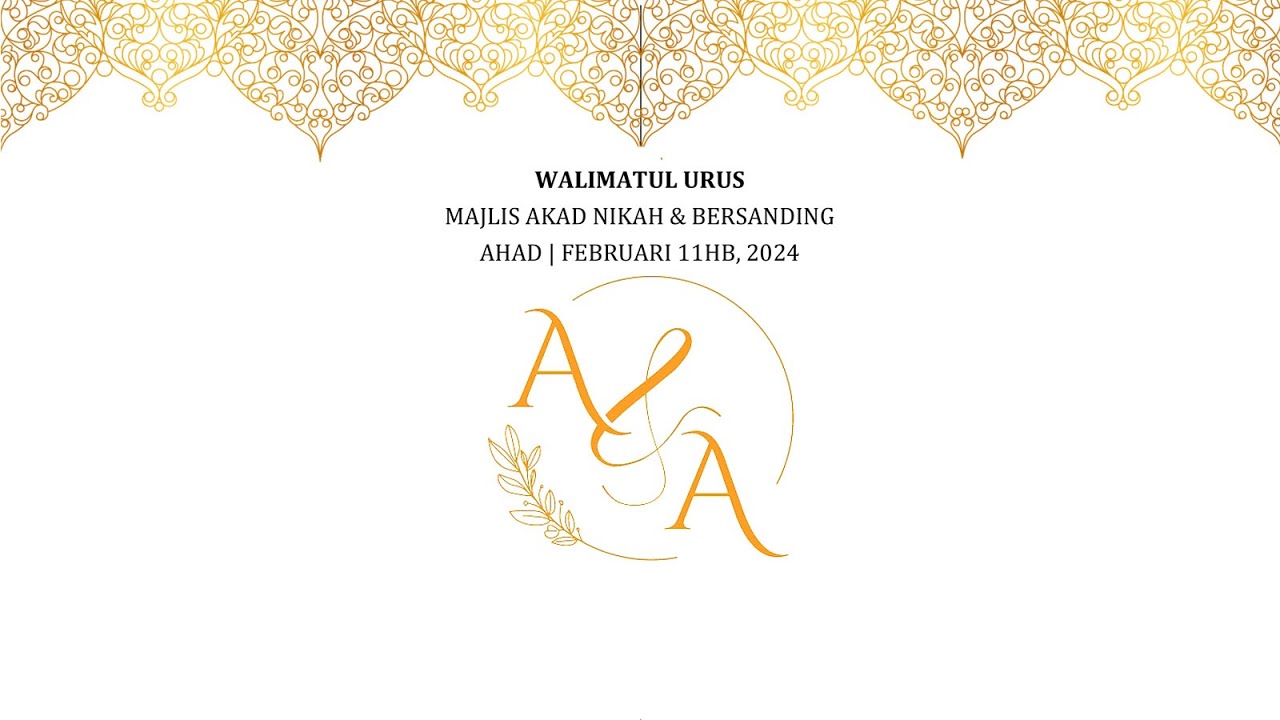 Majlis Perkahwinan - Azim & Asma - YouTube