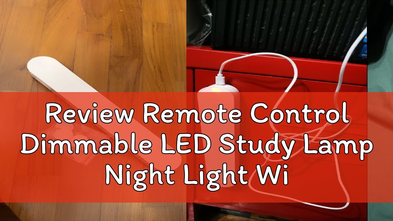 Review Remote Control Dimmable LED Study Lamp Night Light With Magnetic ...