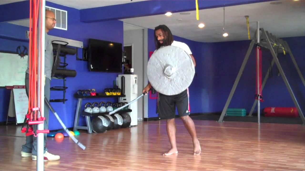 African Sword and Shield (Tahtib Flow Drill) - YouTube