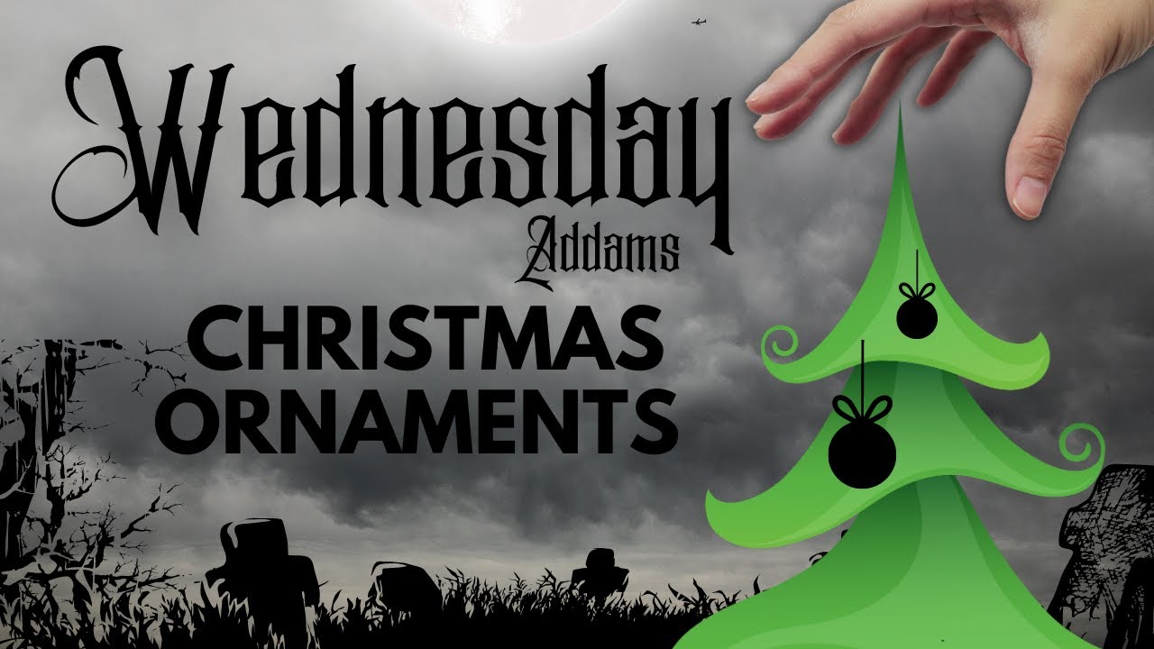 Christmas Tree Ornaments Inspired By Wednesday Addams 🖤🤍 | Christmas ...