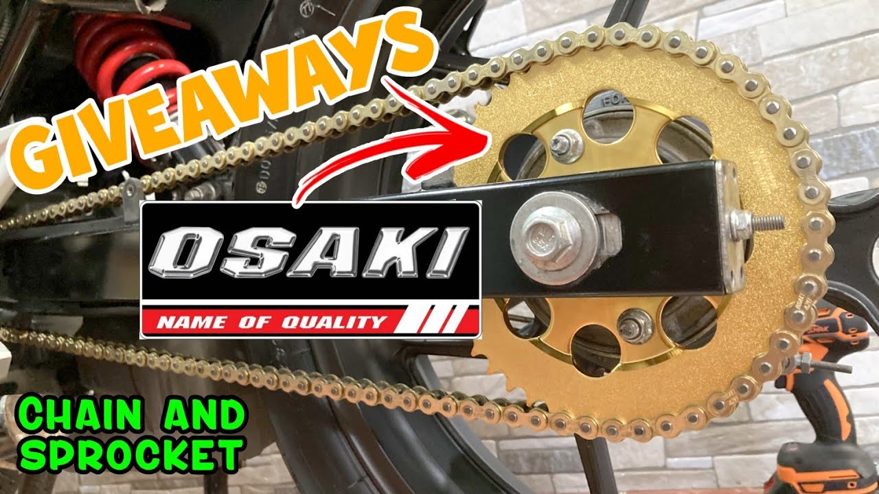 “OSAKI” MOTORCYCLE CHAIN AND SPROCKET INSTALLATION, REVO GOLD SERIES 🔥 ...