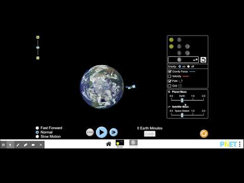 Intro to Gravity and Orbits Phet Simulation - YouTube