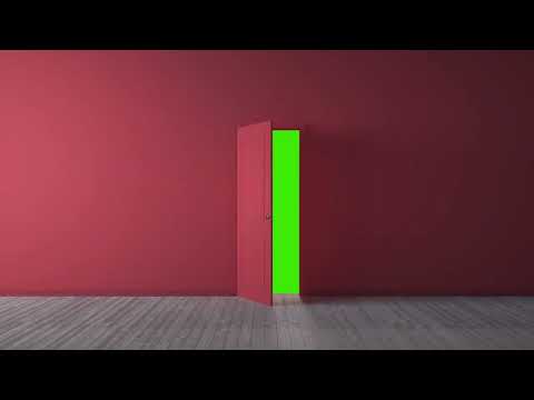 Green Screen Door Opening Door | Anywhere door green screen | Copyright free video | Creative common
