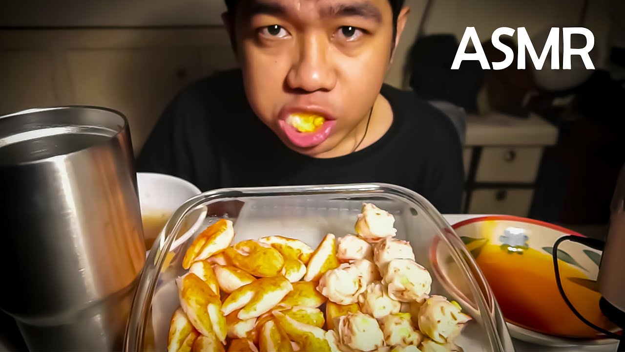 Jay ASMR 001 - No Talking: Eating Crab Claw and Lobster Ball Street ...