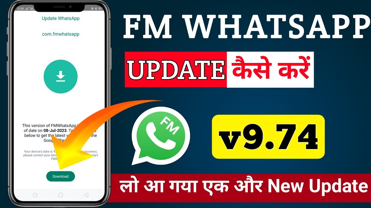 Fm whatsapp Update kaise kare 2023 || letest new update v9.74 || how to ...