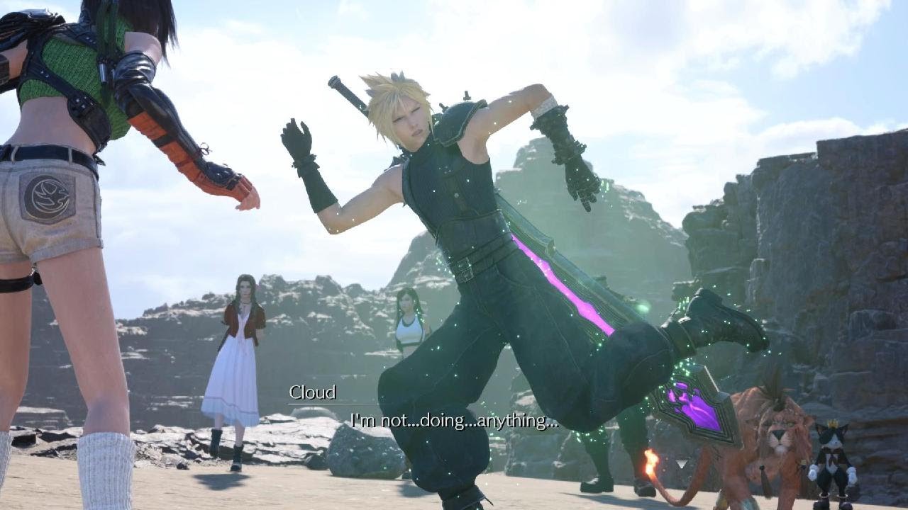 Cloud Does The Cactuar Stance- Final Fantasy VII Rebirth - YouTube