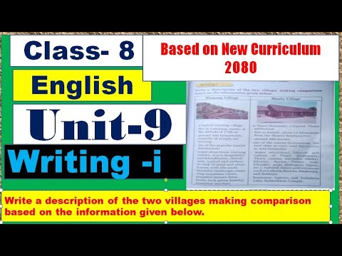 Class 8 English Unit 9 Writing- i - YouTube