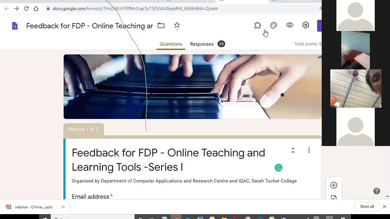 Online teaching and learning series I Final Part II - YouTube