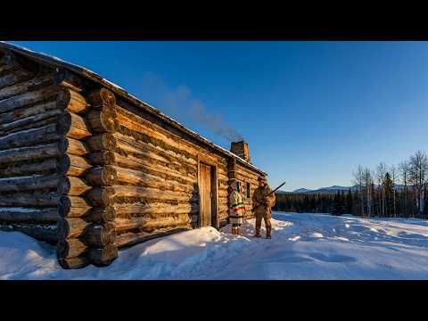 How Mountain Men Built Log Cabins To Survive Winters At -40°C ?
