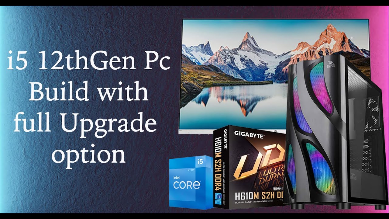 i5 12th gen Full Desktop Pc Build. Only Rs. 43,400/- with full upgrade ...