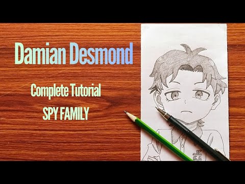 How to Draw Damian Desmond | SPY x FAMILY | Step-by-Step Sketch - YouTube