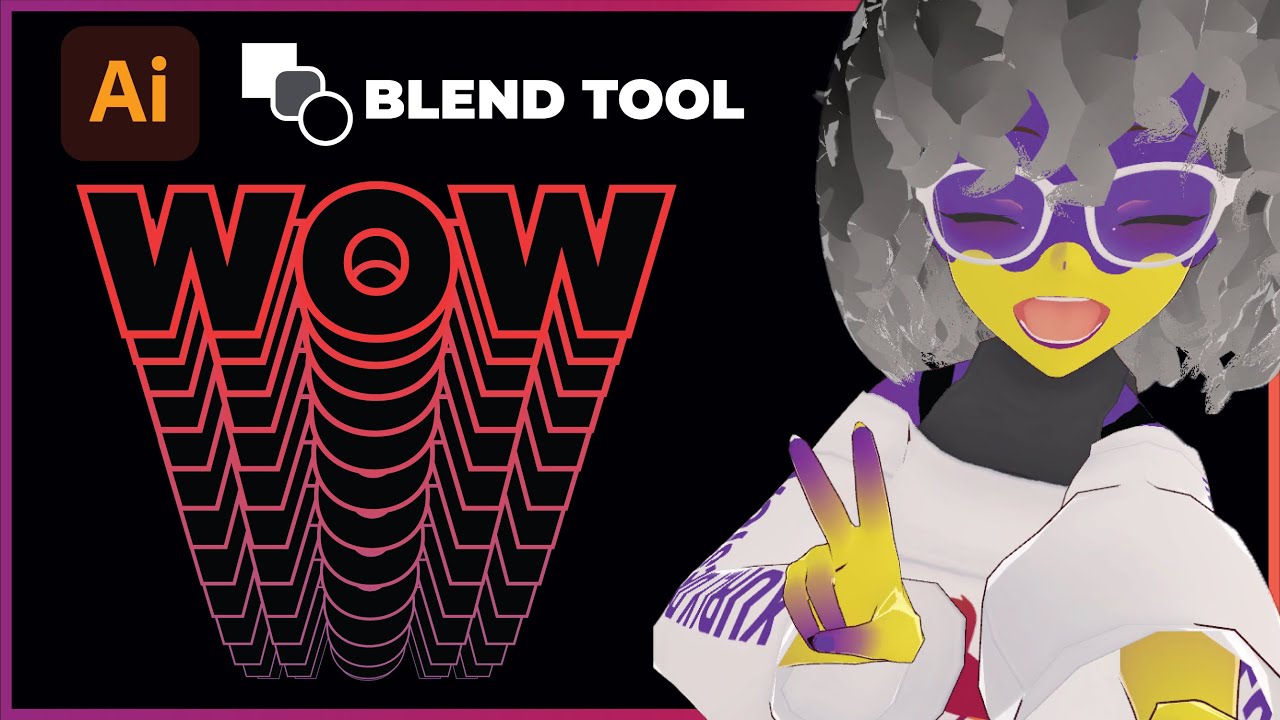 Aprende a utilizar la herramienta FUSIÓN / BLEND tutorial facil Adobe Illustrator - YouTube