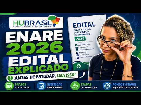 ENARE 2026: entenda o edital antes de começar a estudar