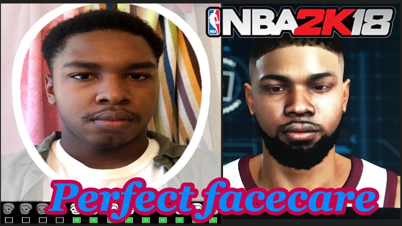NBA 2k18 how to make a Good face scan - YouTube