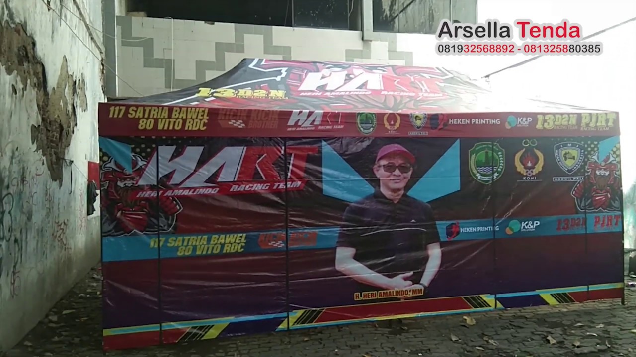Pusat Produksi Tenda paddock tenda motor balap - YouTube