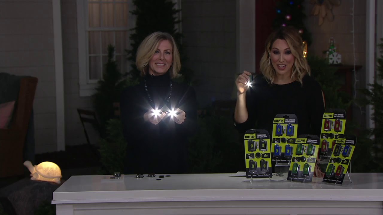 Panther Vision Set of 4 Stick Anywhere Mini Flashlights on QVC - YouTube
