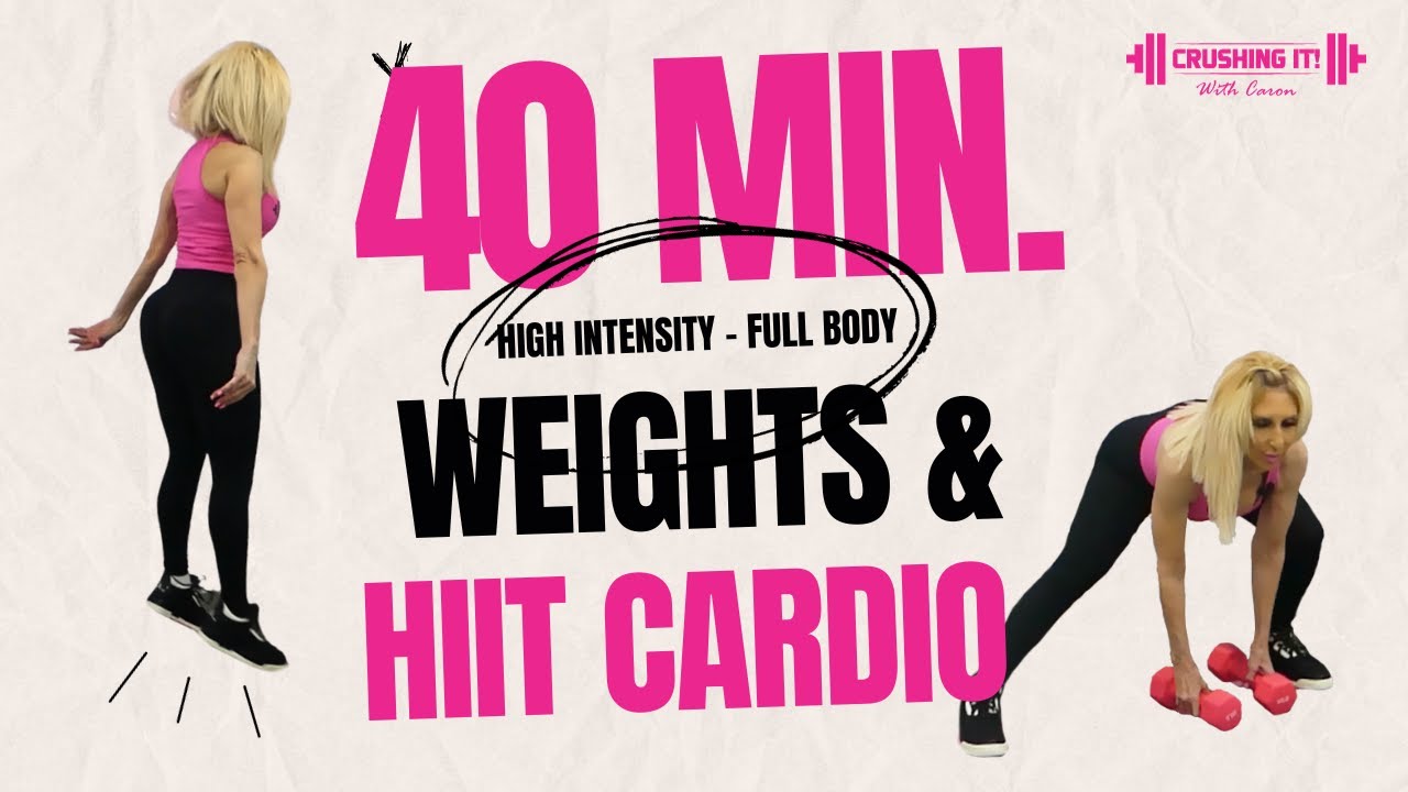 40 MINUTE FULL BODY HIIT WORKOUT 🔥 Cardio Define & Sculpt Fat Burning ...
