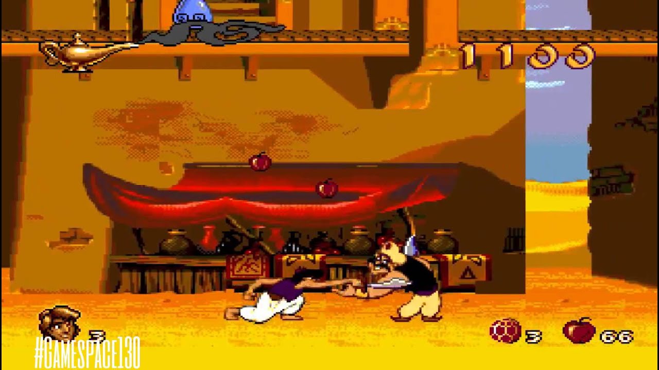Disney's Aladdin (Sega Genesis) - Level 1 - Agrabah Market - YouTube