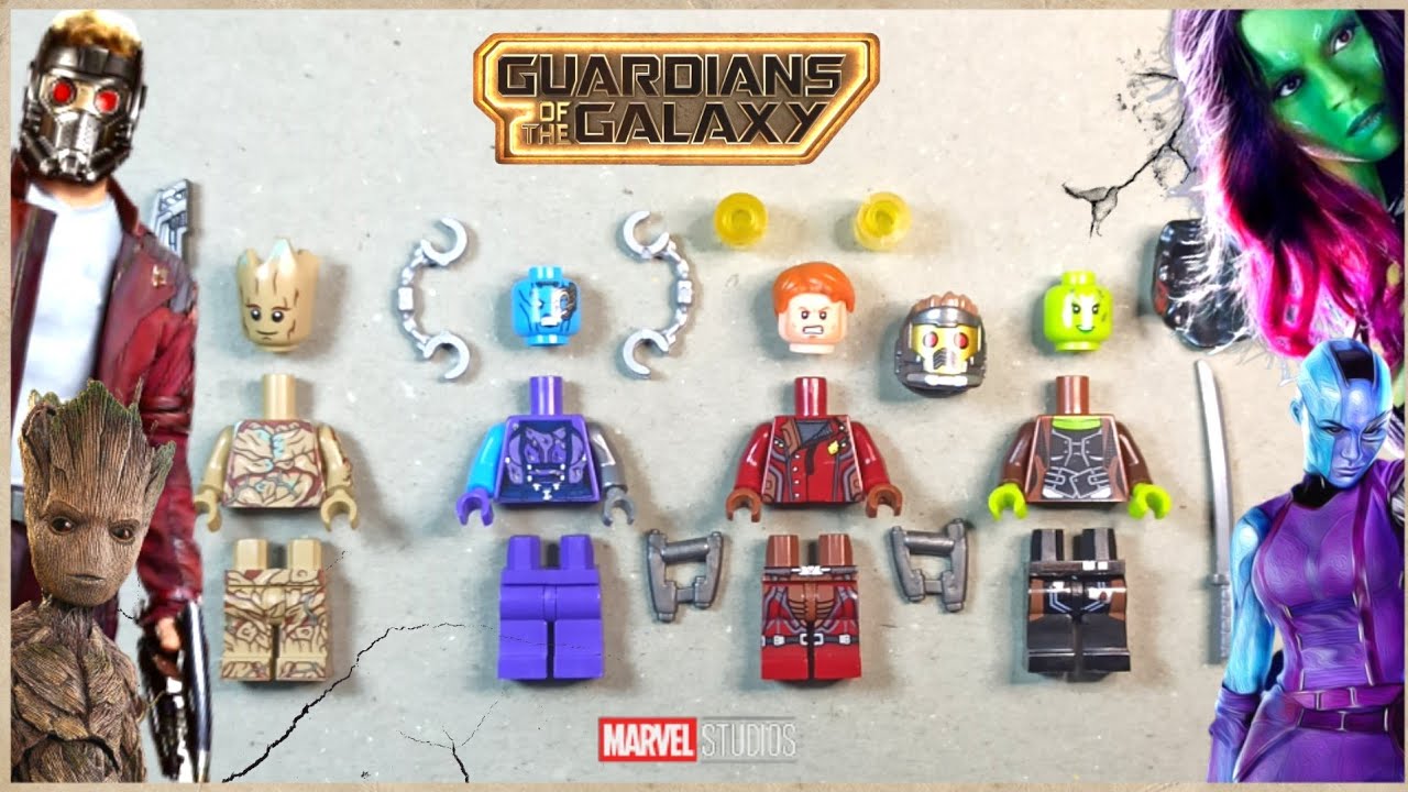 Merakit Lego karakter dari film GUARDIANS OF THE GALAXY | Lego Gamora ...