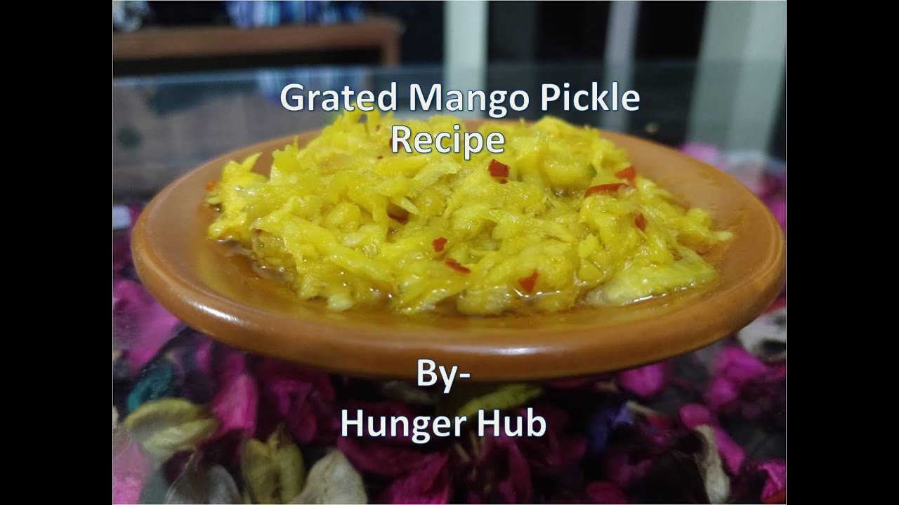 Easy Grated Mango Pickle (Desi Style) - YouTube