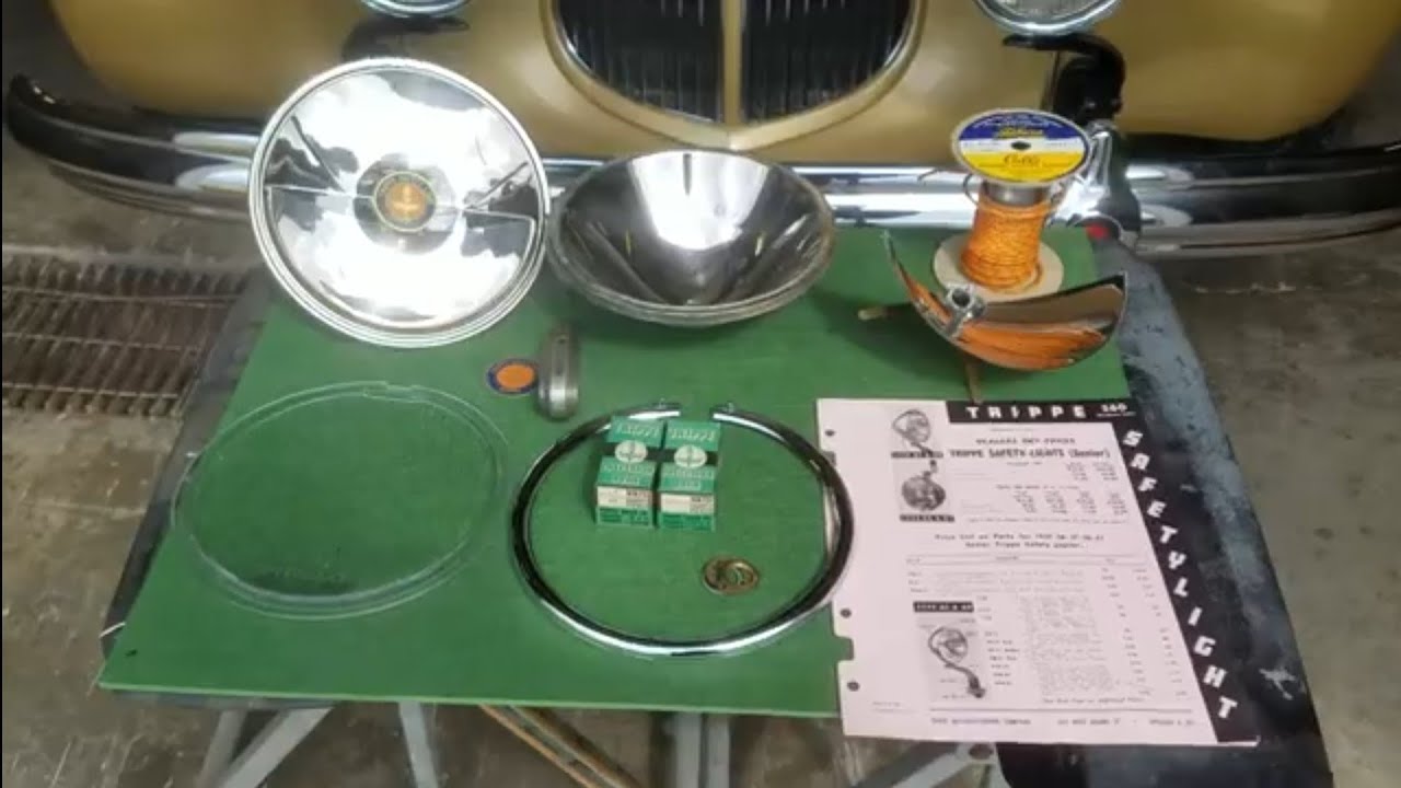 Scott's 1938 Packard 12 Trippe (Senior) Safety Lights - YouTube