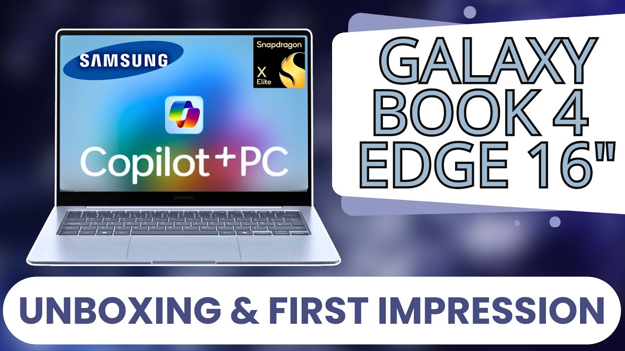 A first look at the Samsung Galaxy Book 4 Edge - YouTube