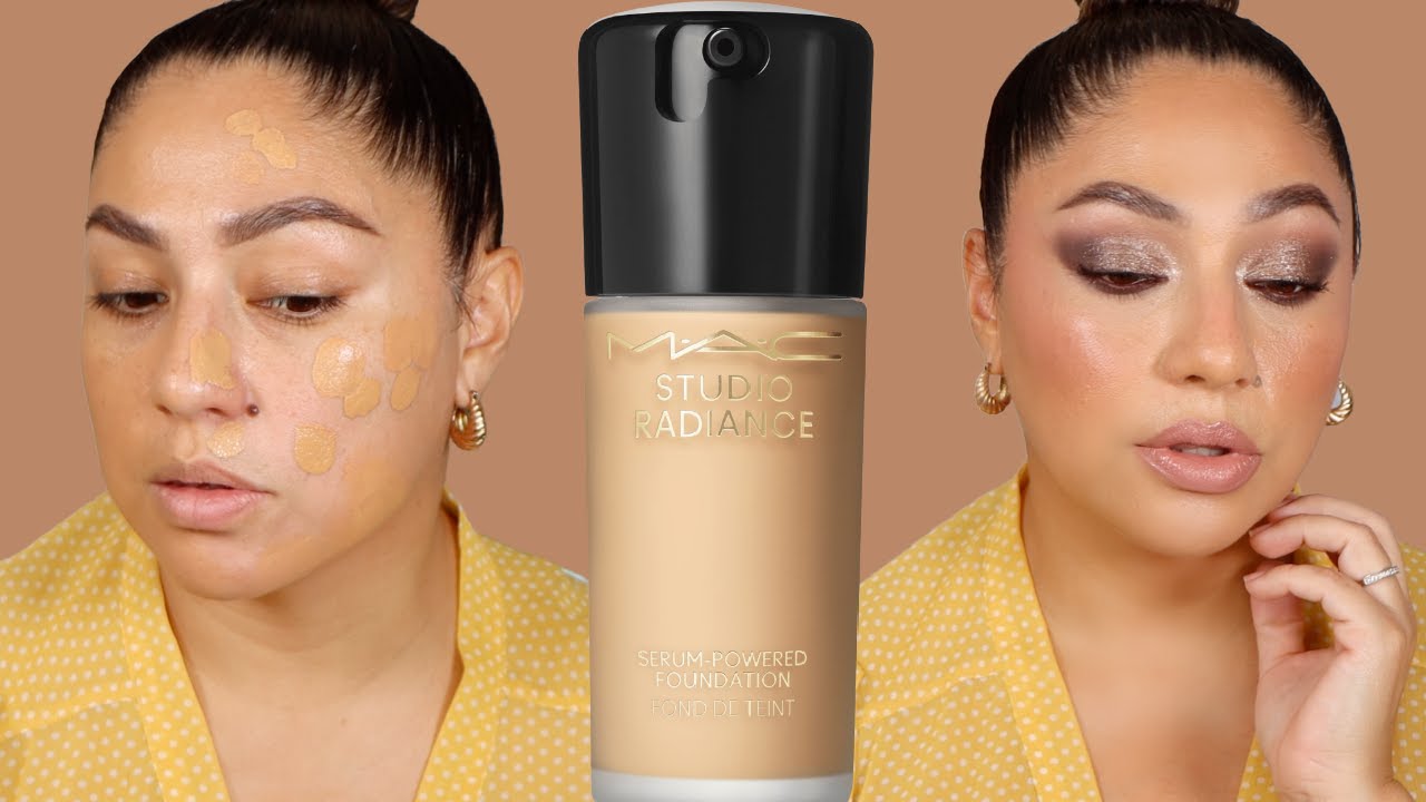 NEW MAC STUDIO RADIANCE SERUM POWERED FOUNDATION APPLICATION & REVIEW ...