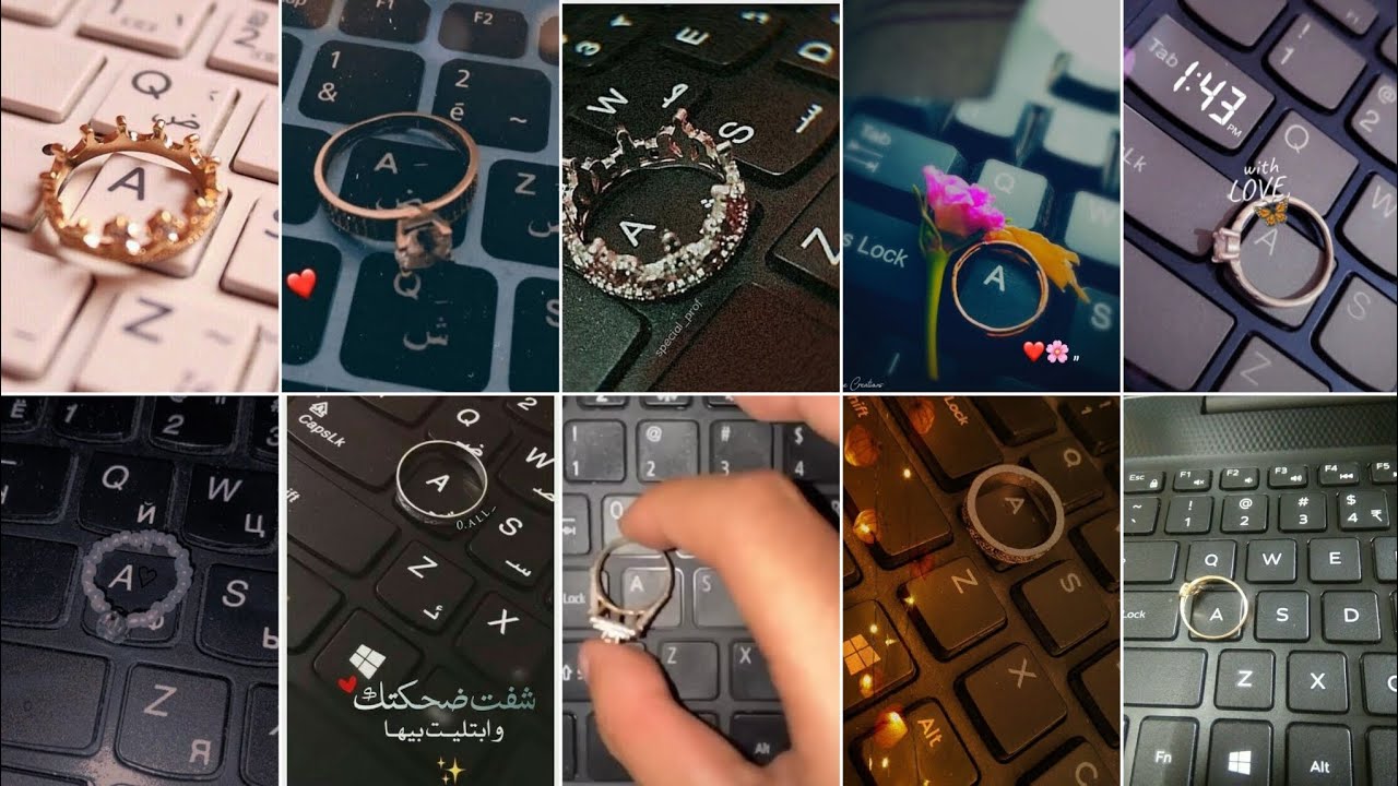 Keyboard Letter Around Ring Pics || A Letter Aesthetic Keyboard Dpz ...