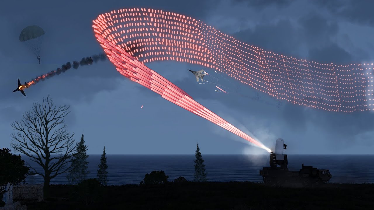 World most Powerful Anti-Air Defence System!! C-Ram in Action vs ...