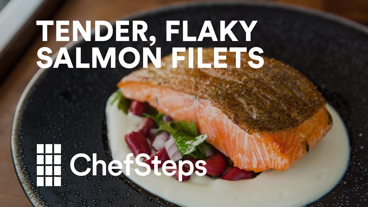 Tender, Flaky Salmon Filets with Sous Vide - YouTube