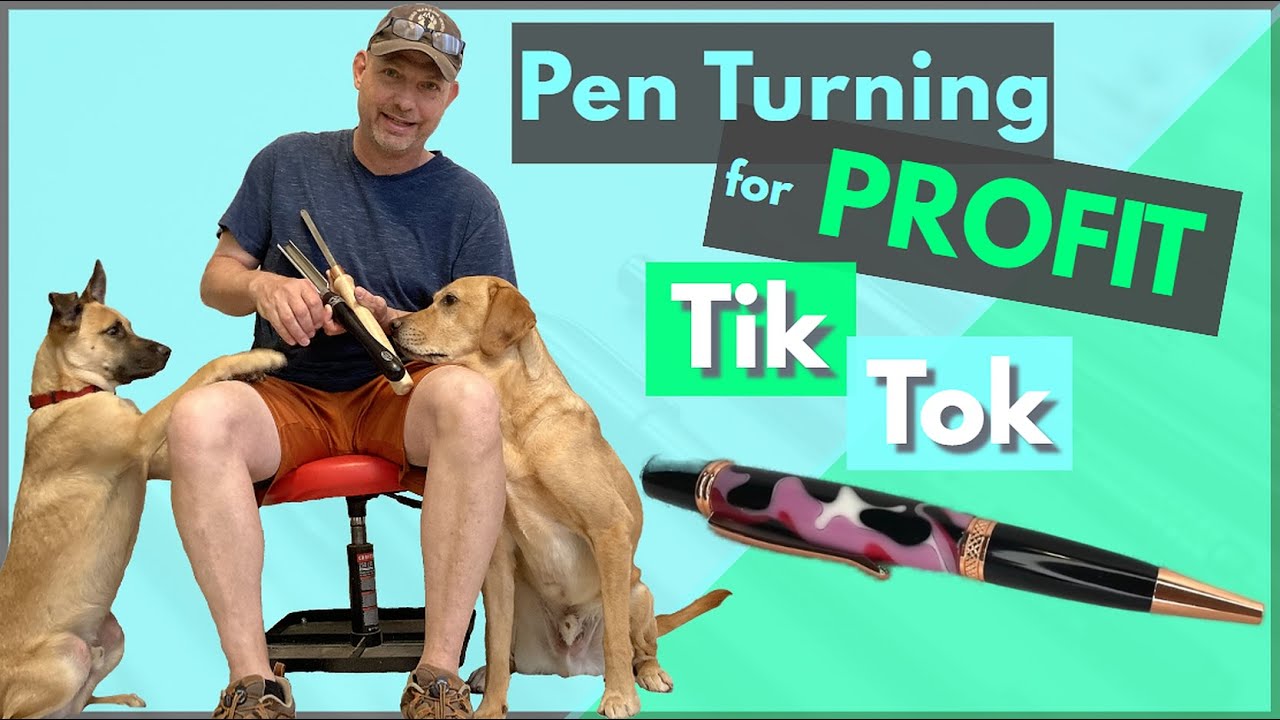 How to Make a Pen for Profit - Tik Tok Choice || Pen Turning for ...
