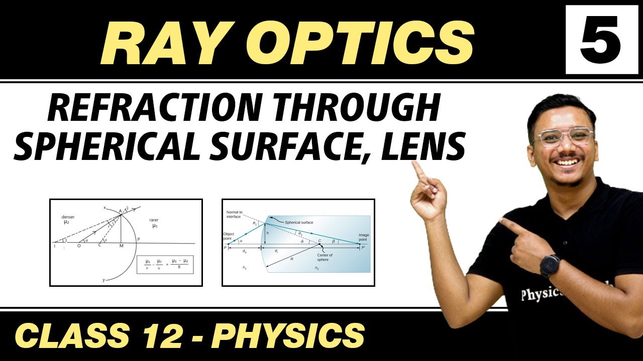 Ray Optics 05 : Refraction through Spherical Surface | Lens | Class 12 ...