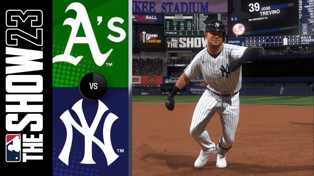 Athletics vs. Yankees Game 37 | MLB The Show 23 - YouTube