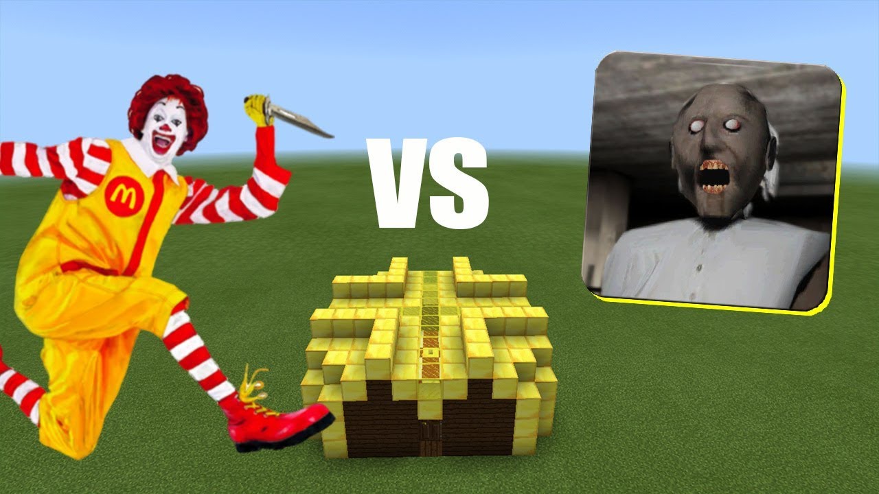 Ronald McDonald vs Granny | Minecraft PE - YouTube