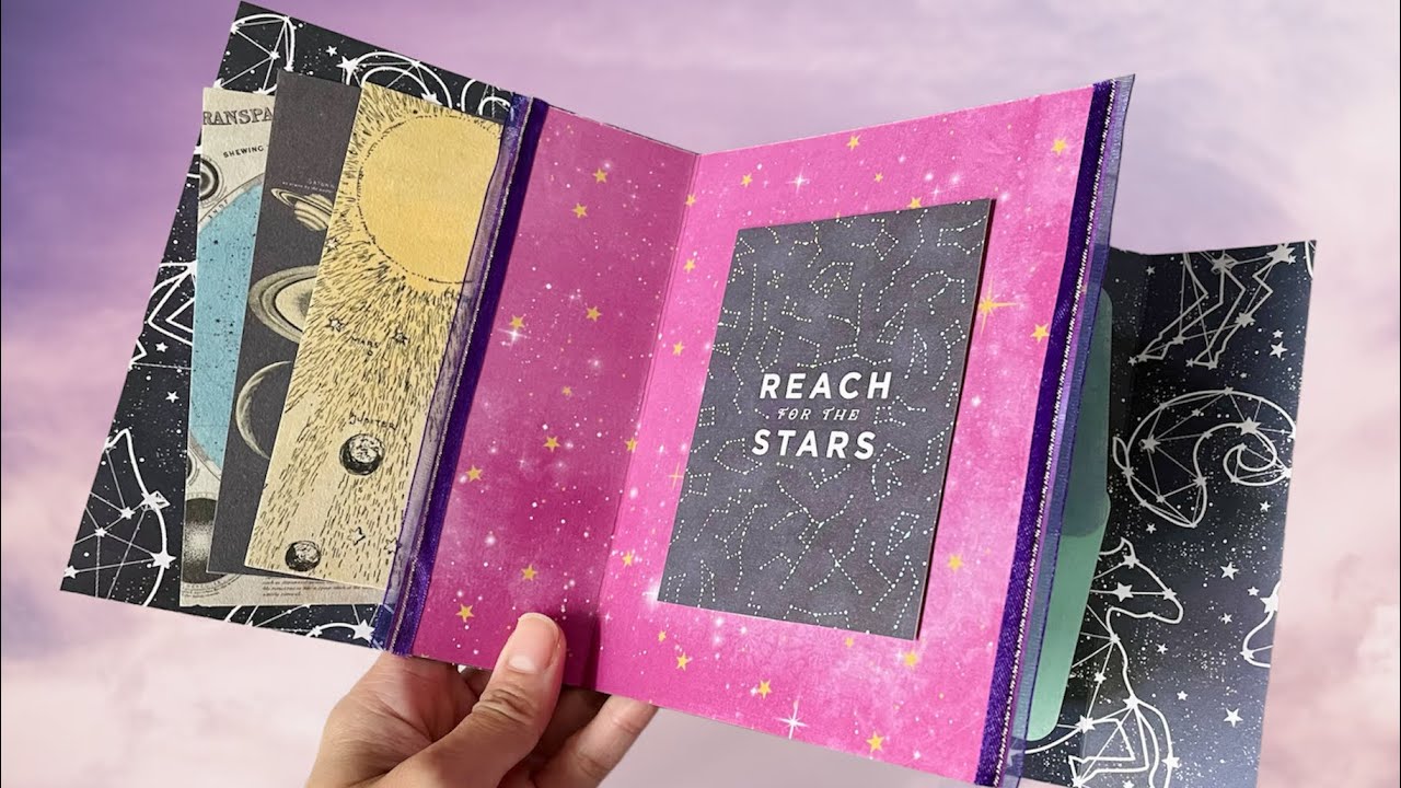 Flip Book with Pockets Using 1 Sheet of 12x12 Paper - YouTube