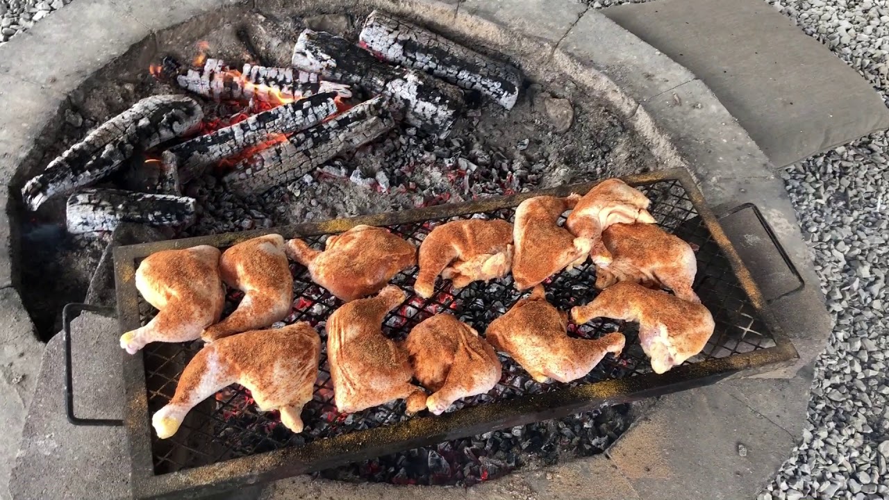 Chicken on the fire - YouTube