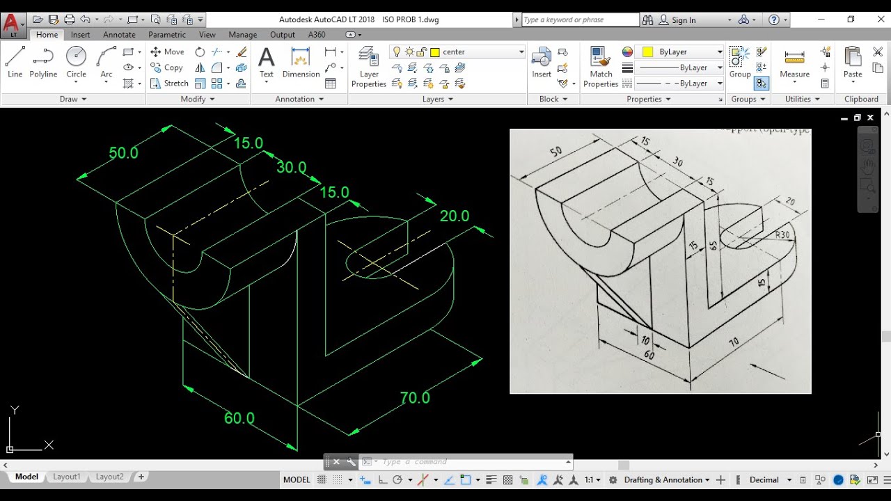 ISOMETRIC PROBLEM 1 - YouTube
