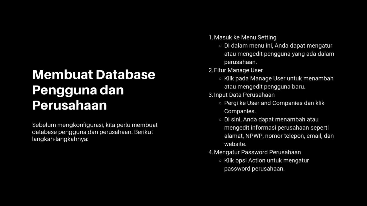 cara membuat database odoo accounting - YouTube