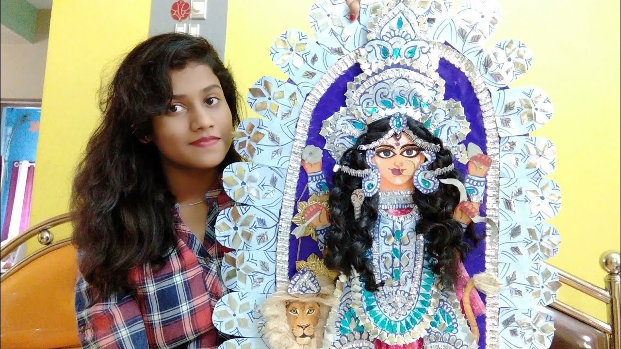 Paper Jagadhatri Idol 2020 l How I make Jagadhatri Ma By paper l ...