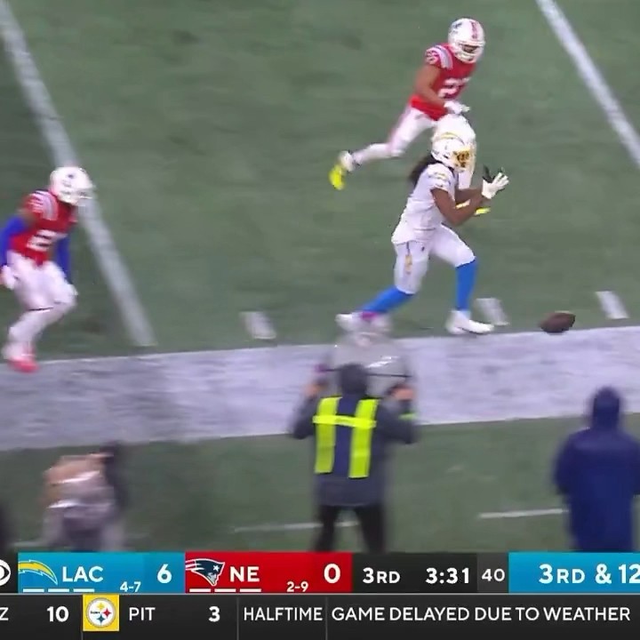 🤣 Quentin Johnston Drop The Ball Chargers Vs Patriots Highlights ...