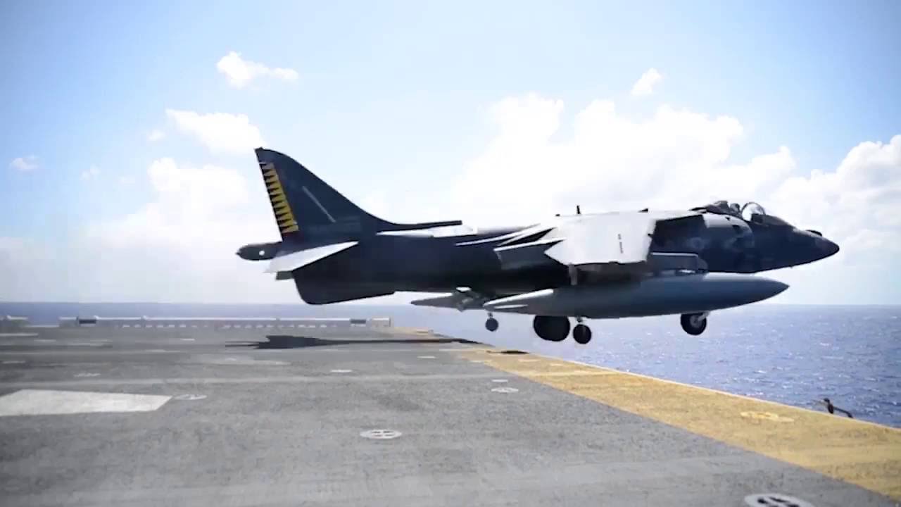 NATO Unclassified: An AV-88 Harrier Embarks To Conduct A Precision ...