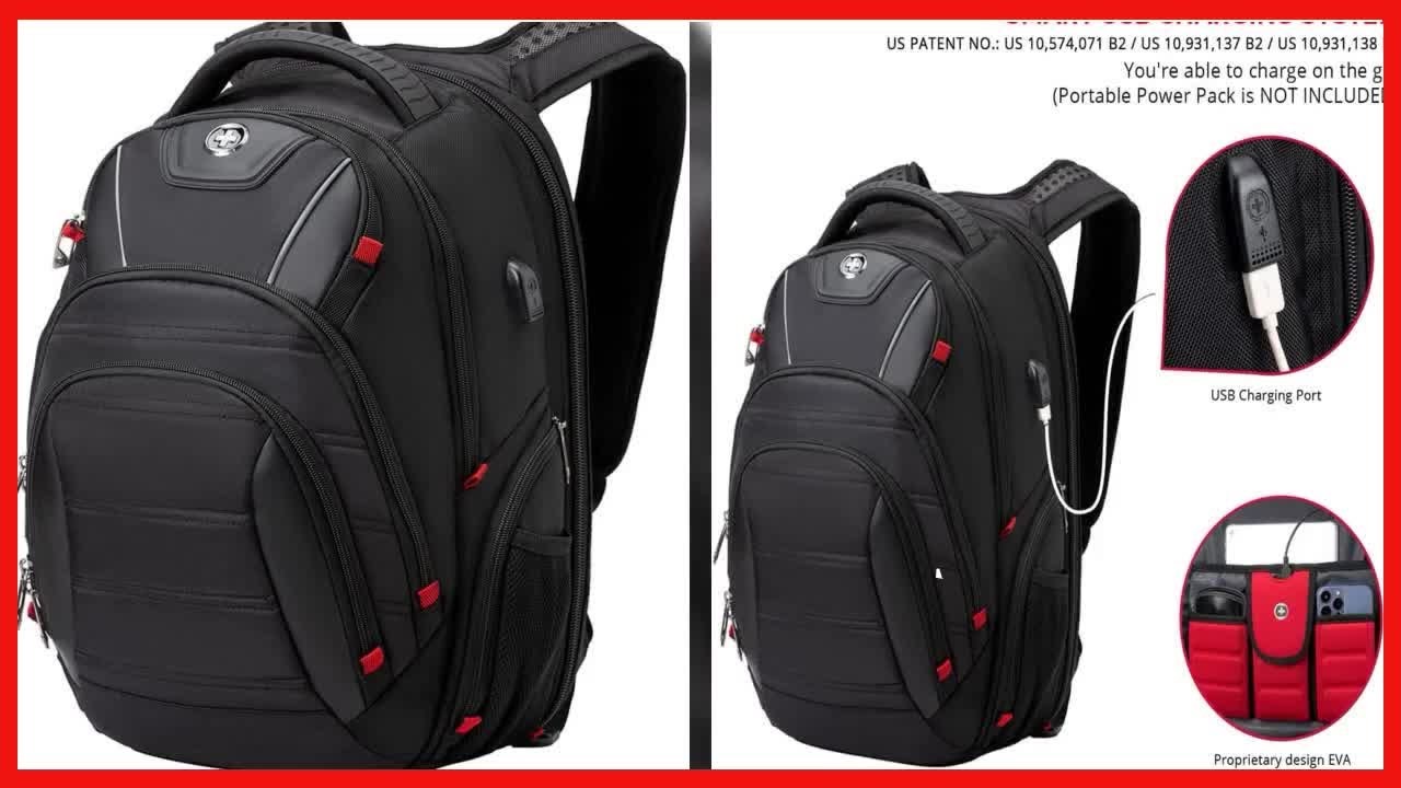 Swissdigital Design Circuit College Business Travel Backpack TSA ...