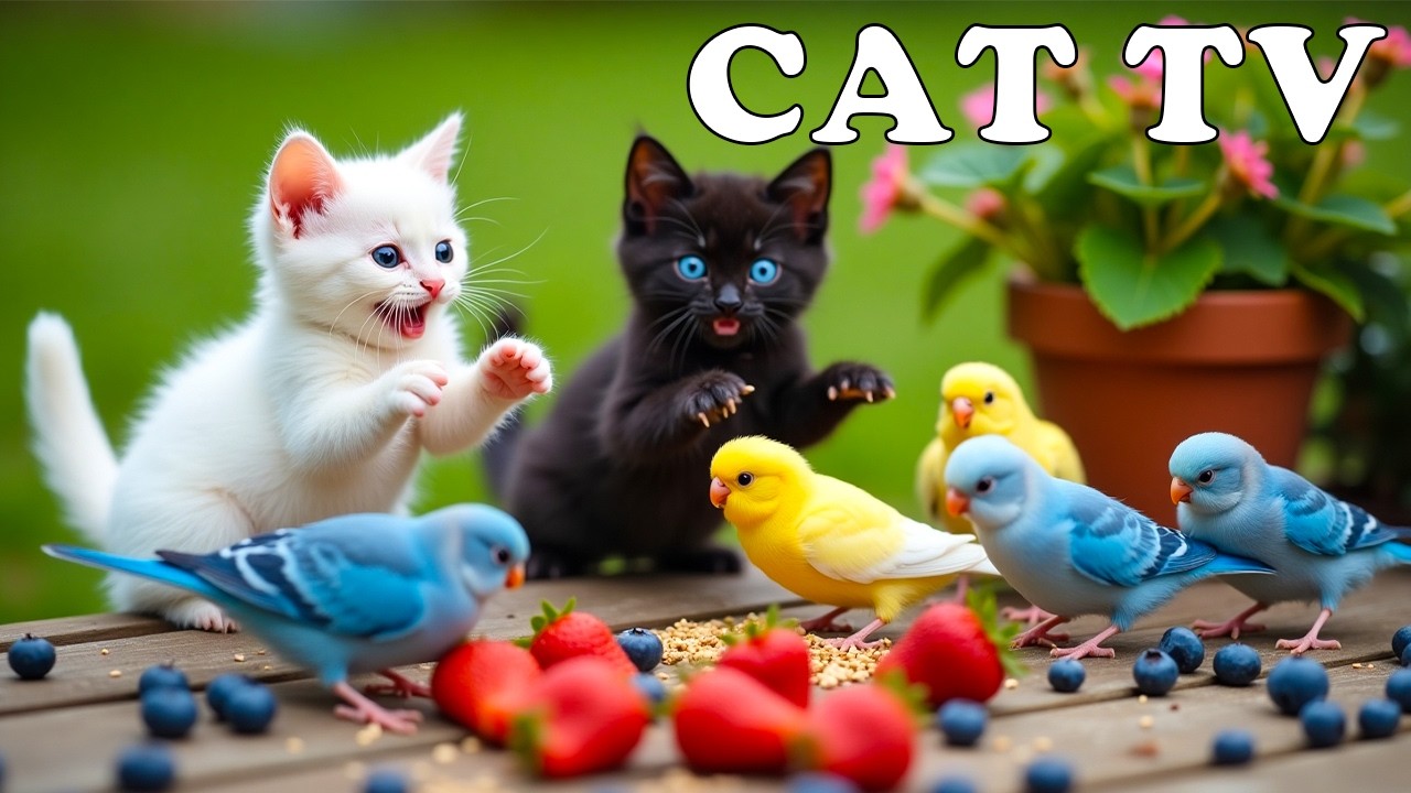 4K CAT TV Relax Your Cat😻 Keep Your Cat Entertained When You're At Work ...