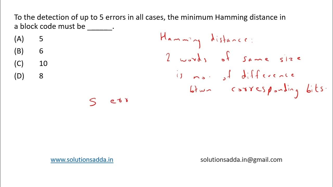 NIC NIELIT SCIENTIST-B 2020 | CN | HAMMING DISTANCE | SOLUTIONS ADDA ...